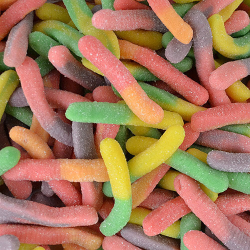 Sour Worms - Lolliland 200G at USA Sweets